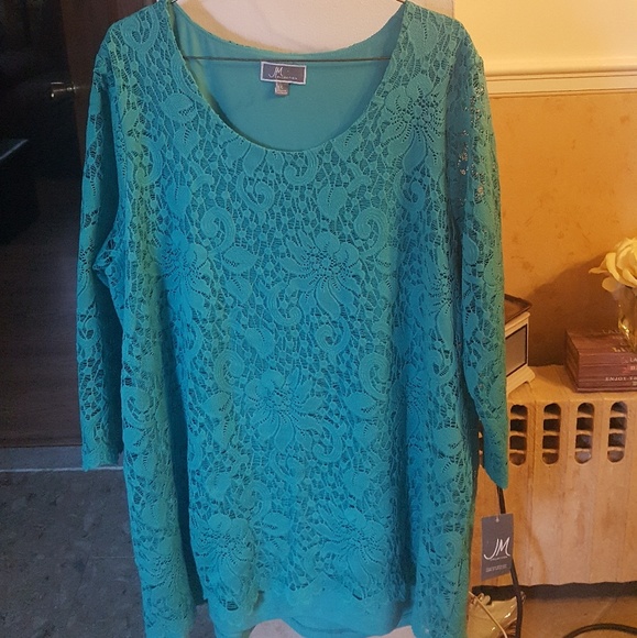 JM Collection | Tops | Jm Collection Women Lacey Shirt | Poshmark